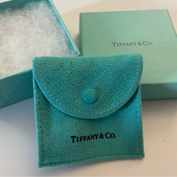 Tiffany & Co. | Jewelry | Authentic Tiffany Co Box With Suede Pouch ...